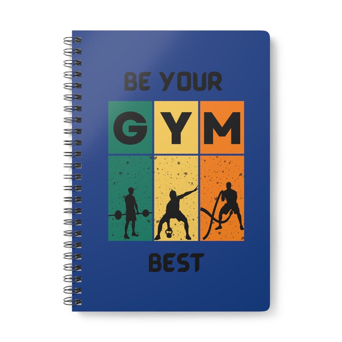 Gym-motivation Softcover A5 Notebook With be Your Best Logo, Gift for ...