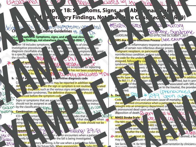 ICD-10-CM Chapter 18 Book Notes: Symptoms, Signs, and Abnormal Labs NEC ...