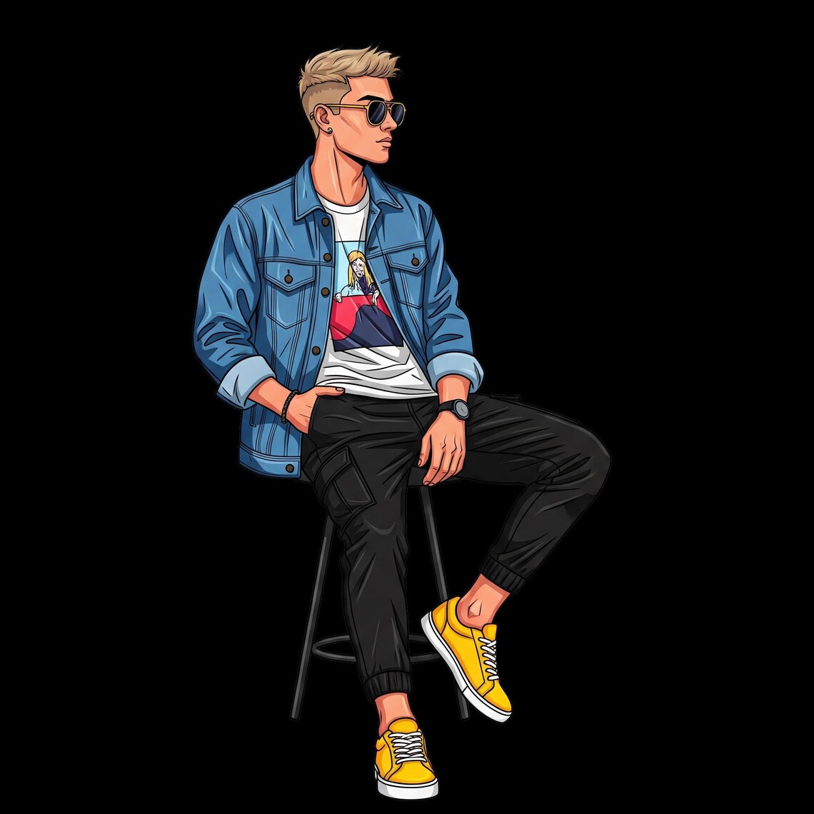 Fashion Mega Pack 30 Men Clipart Images + 30 JPG Files | Modern Male ...