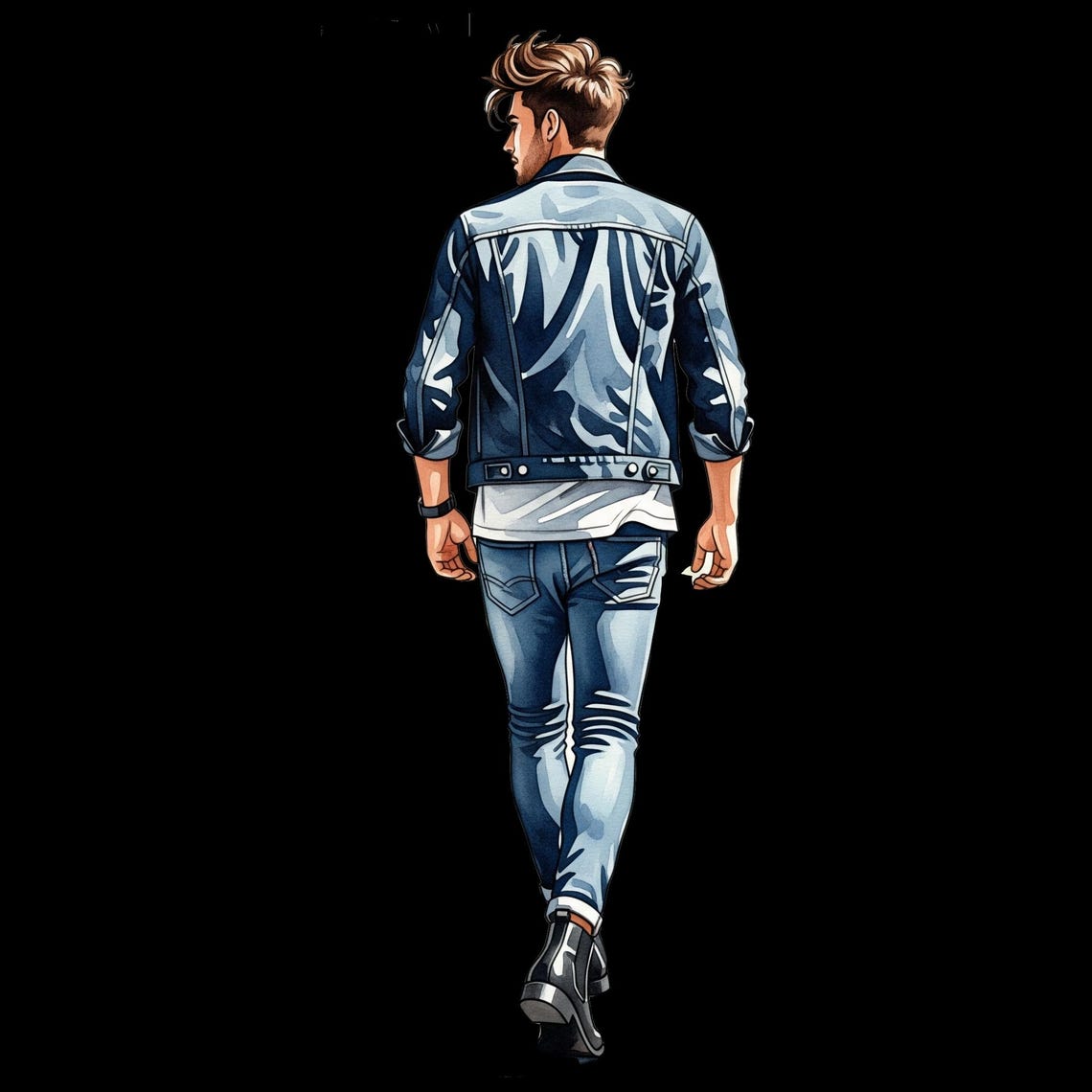Fashion Mega Pack 30 Men Clipart Images + 30 JPG Files | Modern Male ...