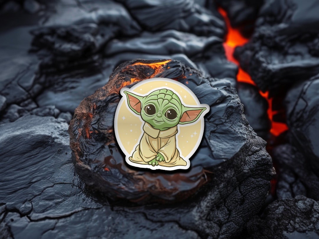 Grogu Sticker Baby Yoda Mandalorian Star Wars Waterproof Premium ...