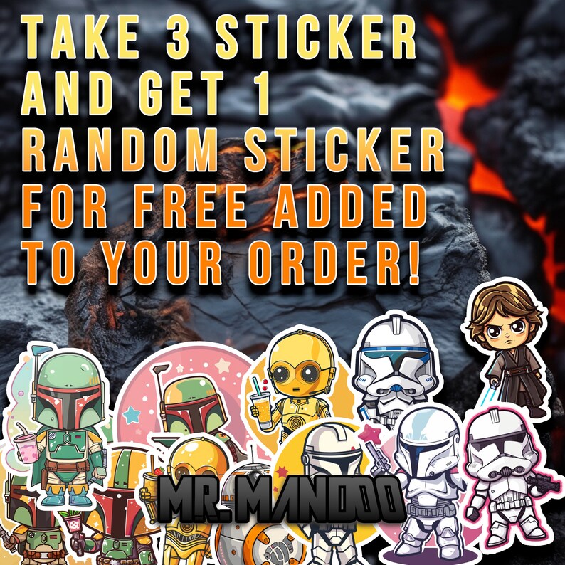 Tie-fighter Sticker Spaceship Star Wars Waterproof Premium Sticker Gift ...