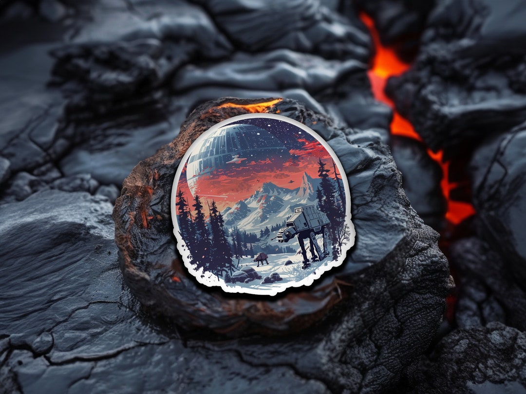 Battle of Hoth Sticker AT-AT Death Star Star Wars Waterproof Premium ...