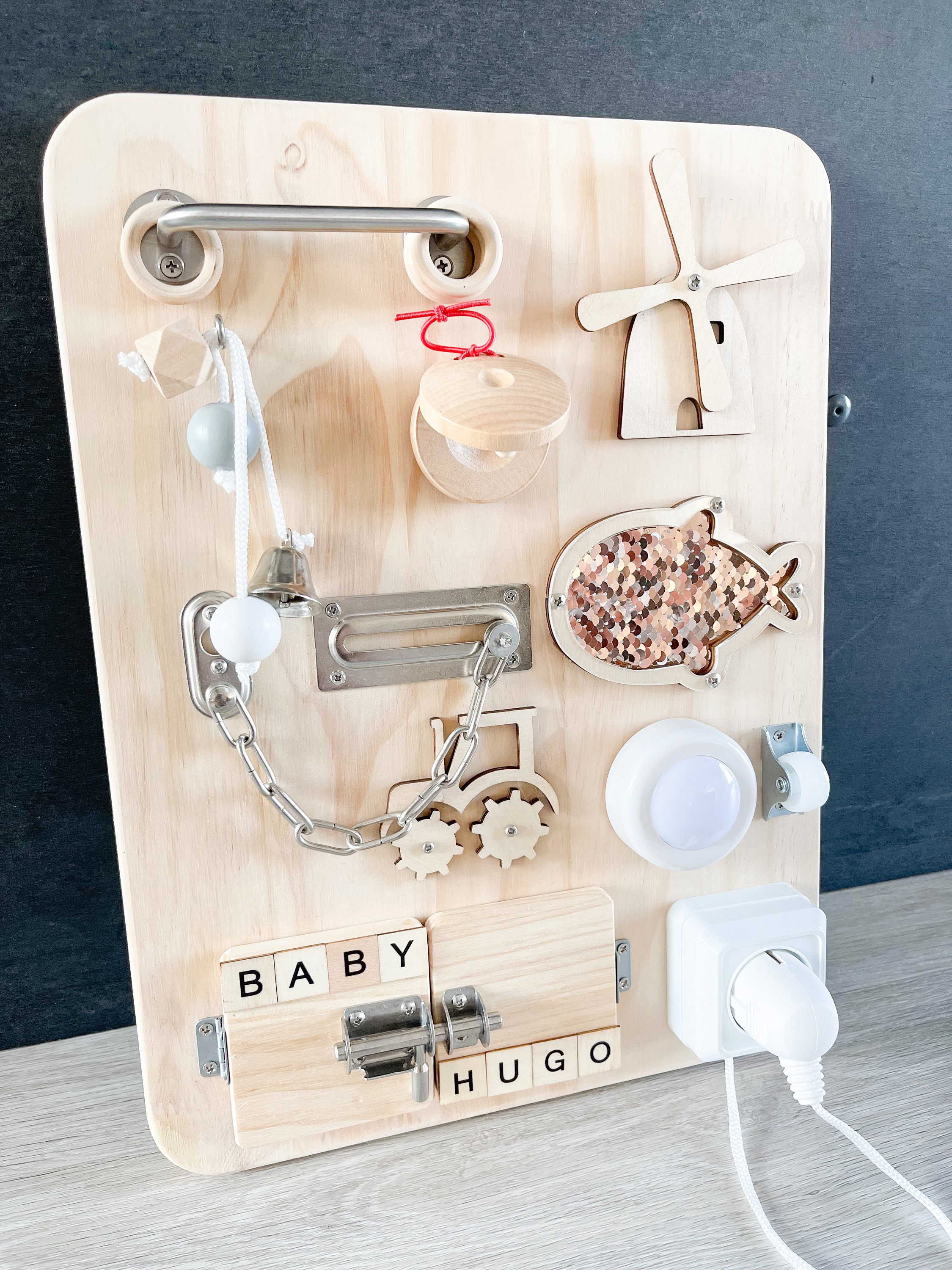 Montessori Busy Board: Sensory Fine Motor Skills Toy - Etsy