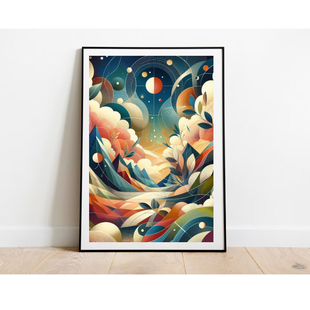 Digital Art, Nature Wall Art, Colourful, Digital Poster Art, Abstract ...