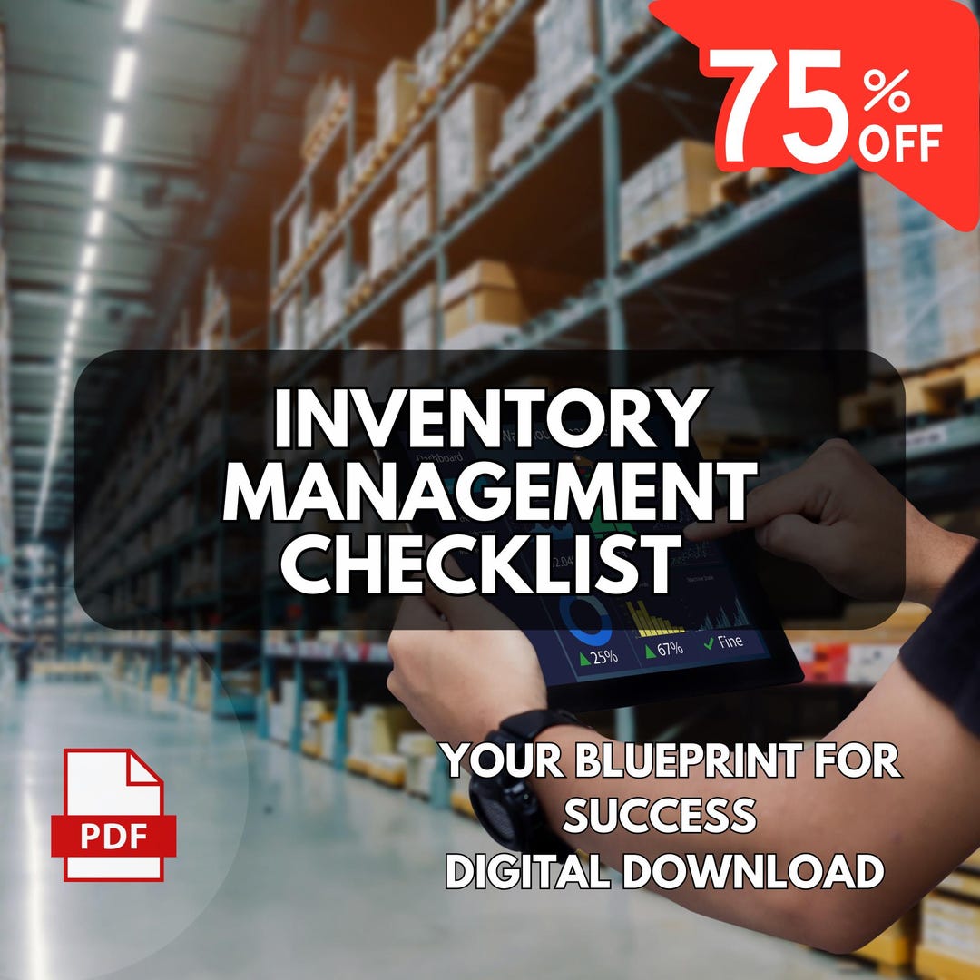 Inventory Management Checklist - Digital Planner for Small Business ...