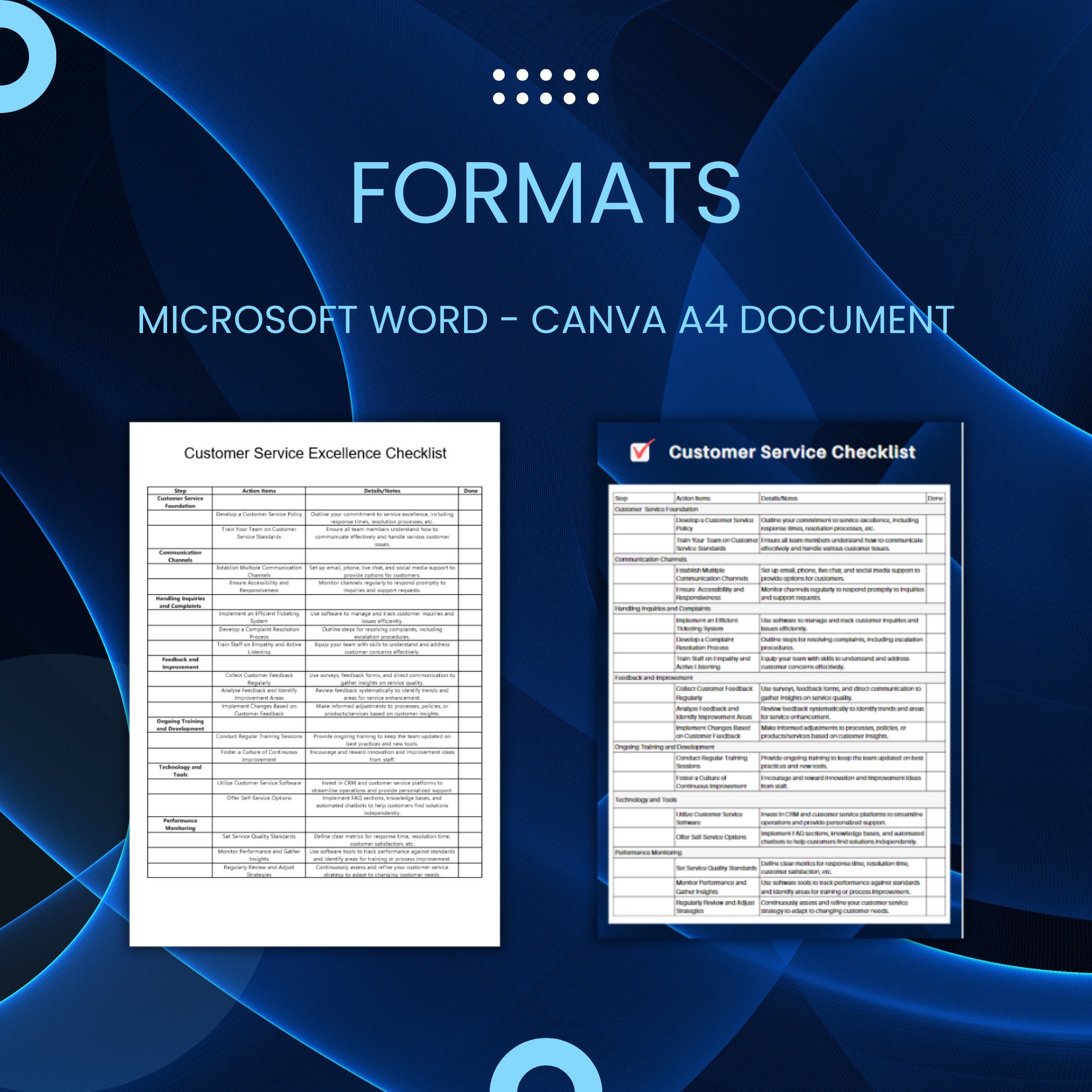 Customer Service Excellence Checklist Your Blueprint for Success ...