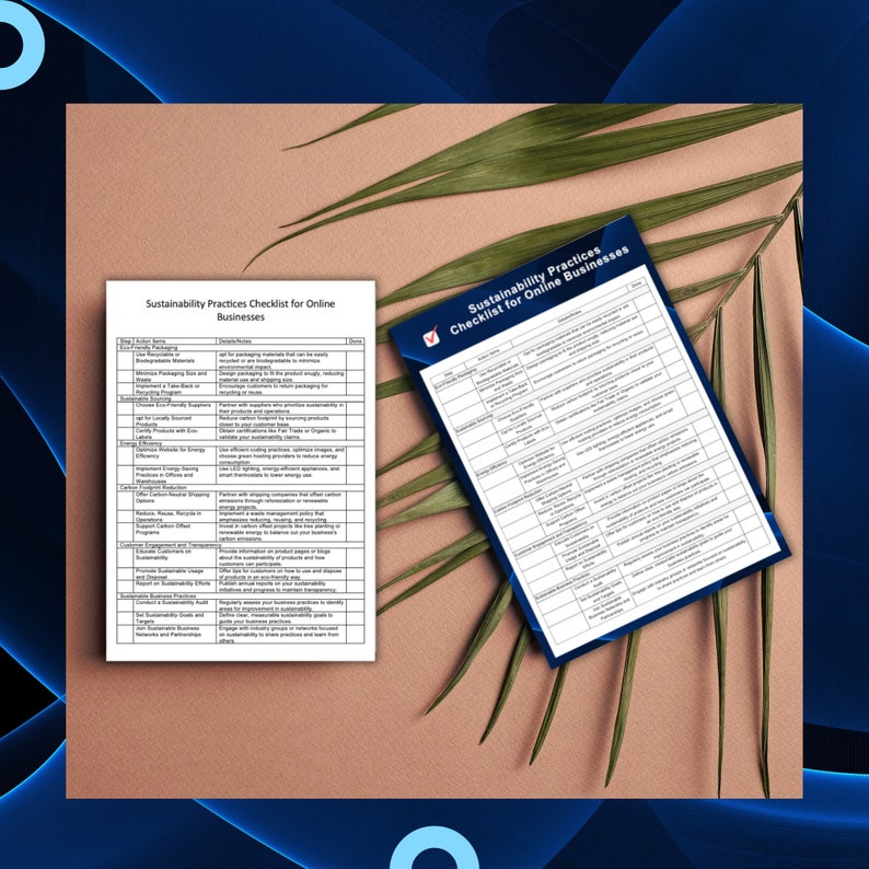 Sustainability Practices Checklist - Your Footprint for Success ...