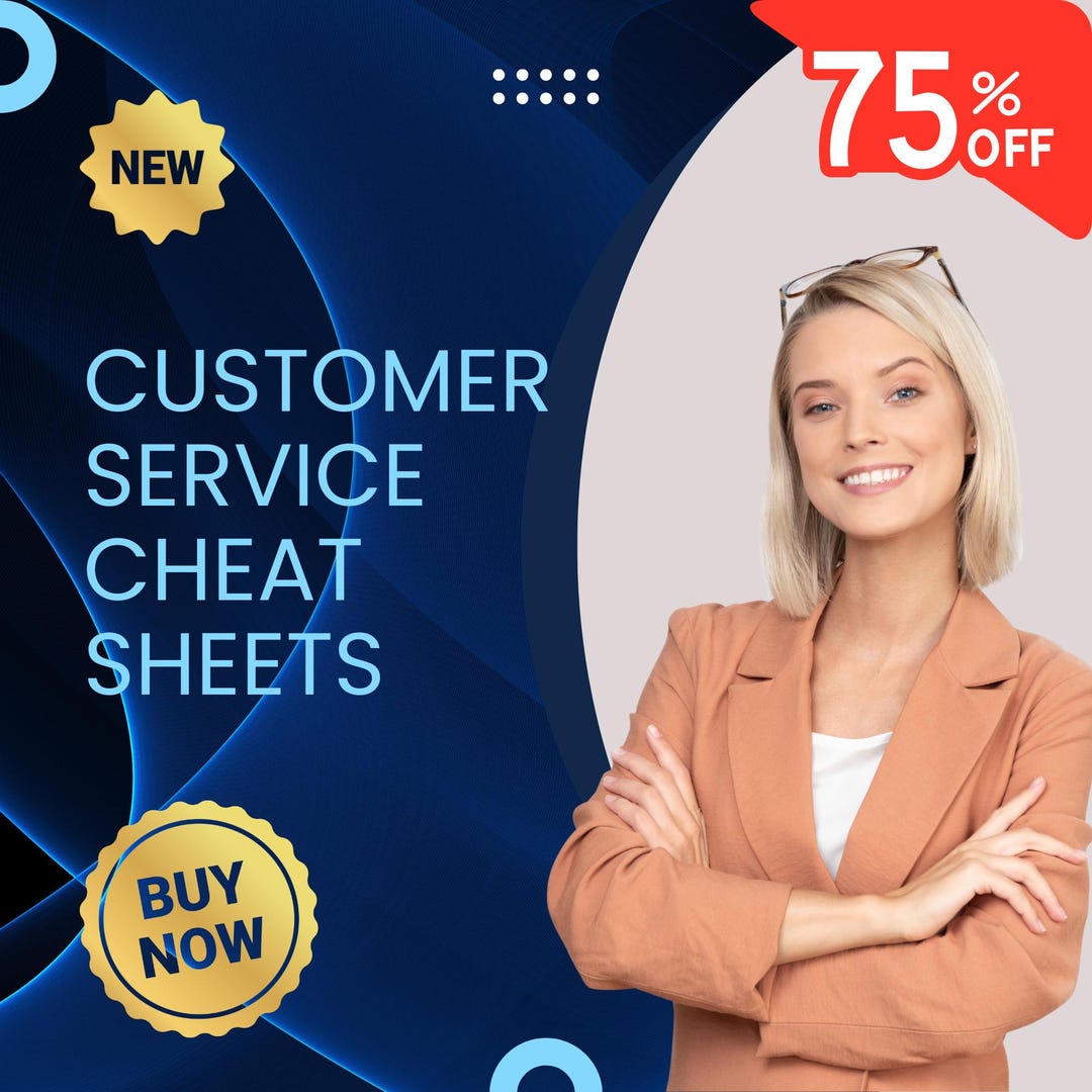 Customer Service Cheat Sheets Your Blueprint for Success Complaint ...