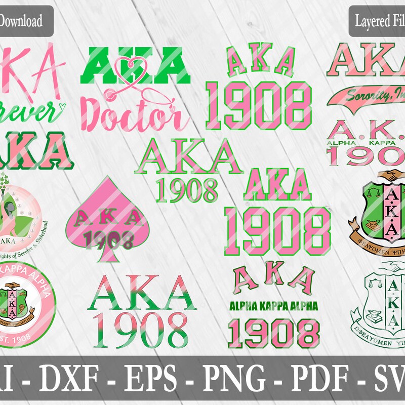 Aka Sorority Svg - Etsy