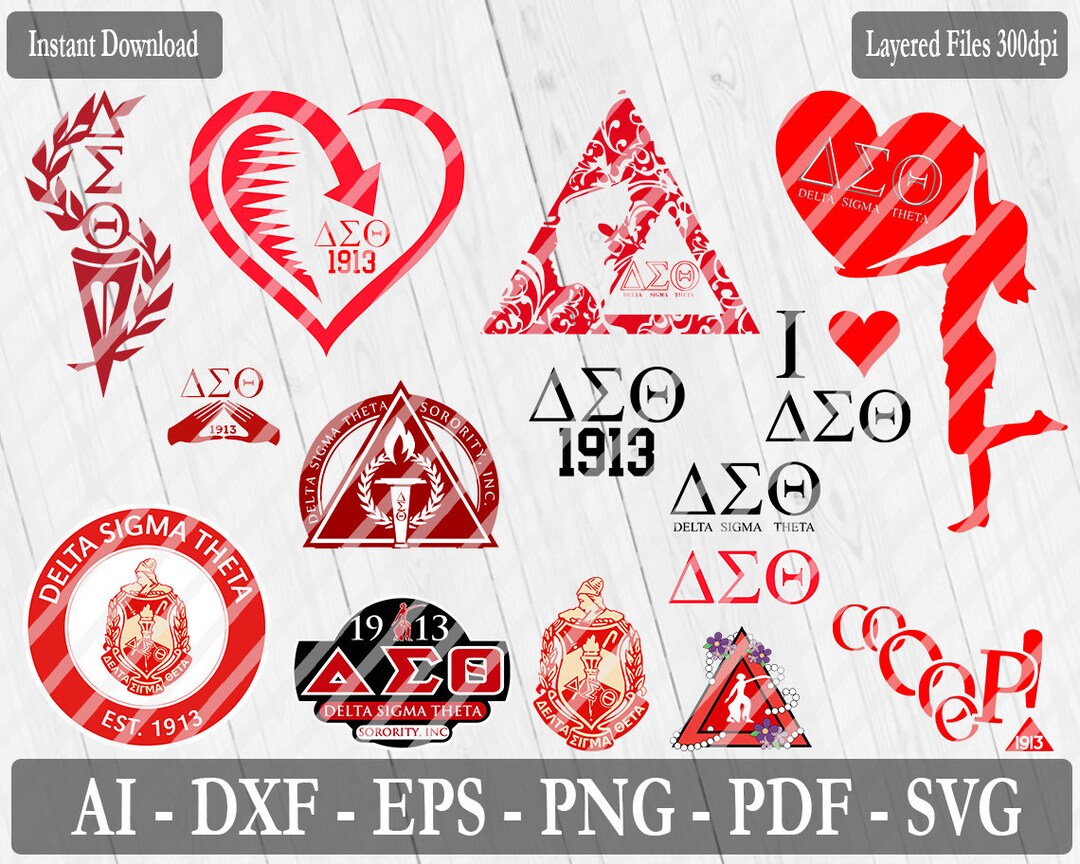 Delta Sigma Theta Svg Png, 1913 Hand Sign Cut File, Delta Sigma Theta ...