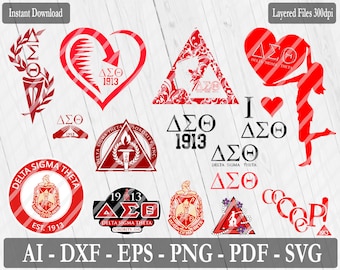 Delta Sigma Theta Svg Png, 1913 Hand Sign Cut File, Delta Sigma Theta ...