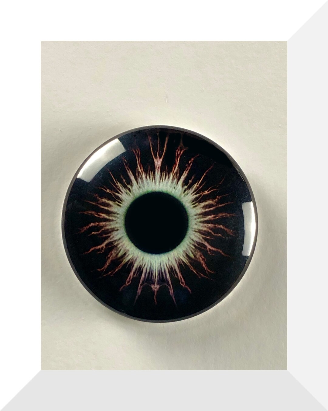 Zombie Eye / Undead Eye / Diseased Eye / Wire Wrapping Pendant / Creepy ...