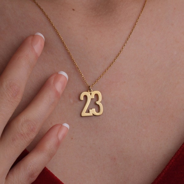 Number Necklace - Etsy