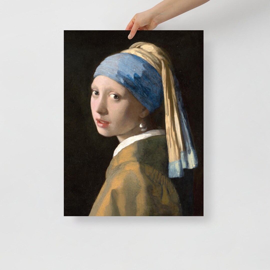 Johannes Vermeers Girl With a Pearl Earring ca. 1665 - Etsy