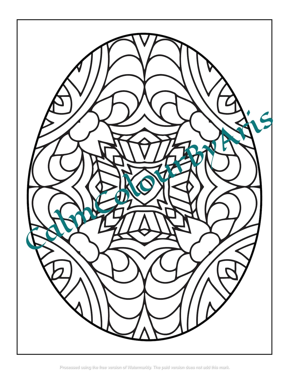 Anti-stress Printable Colouring Page - Etsy