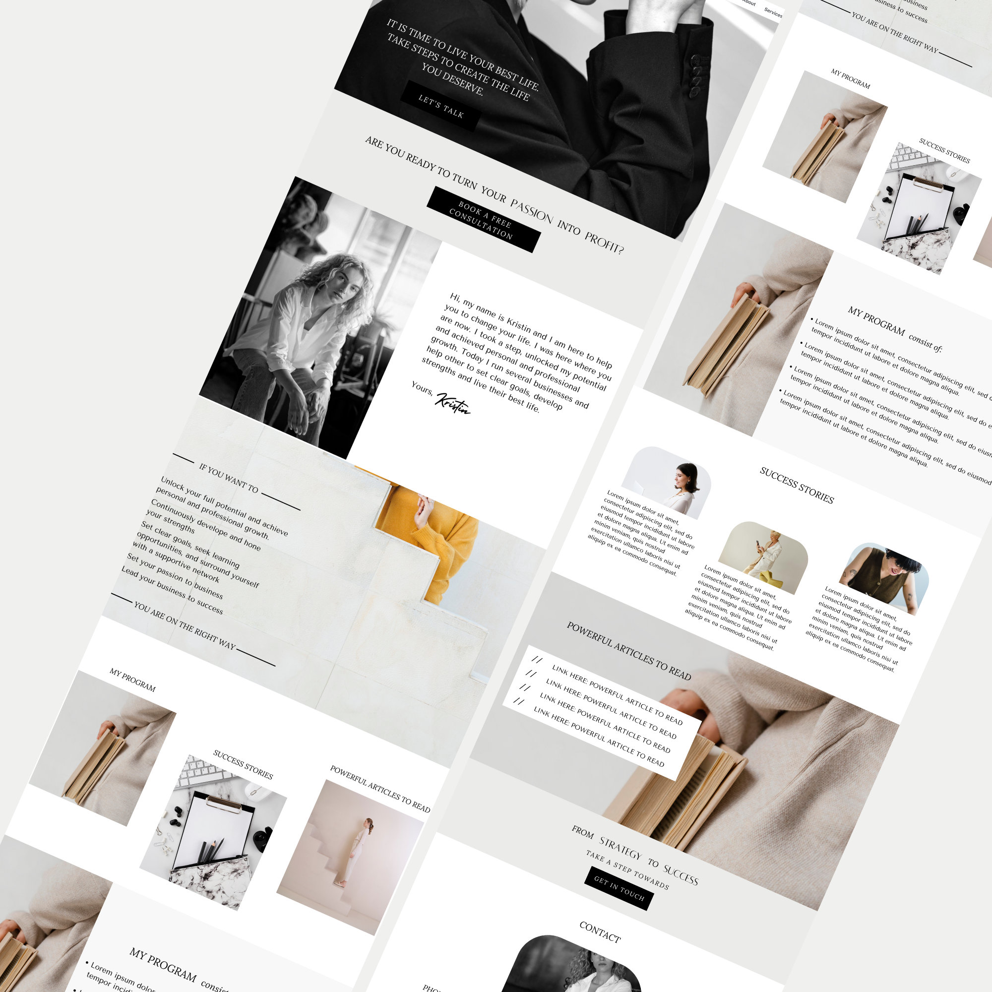 Virtual Assistant Website Template, Personal Assistant Website Template ...