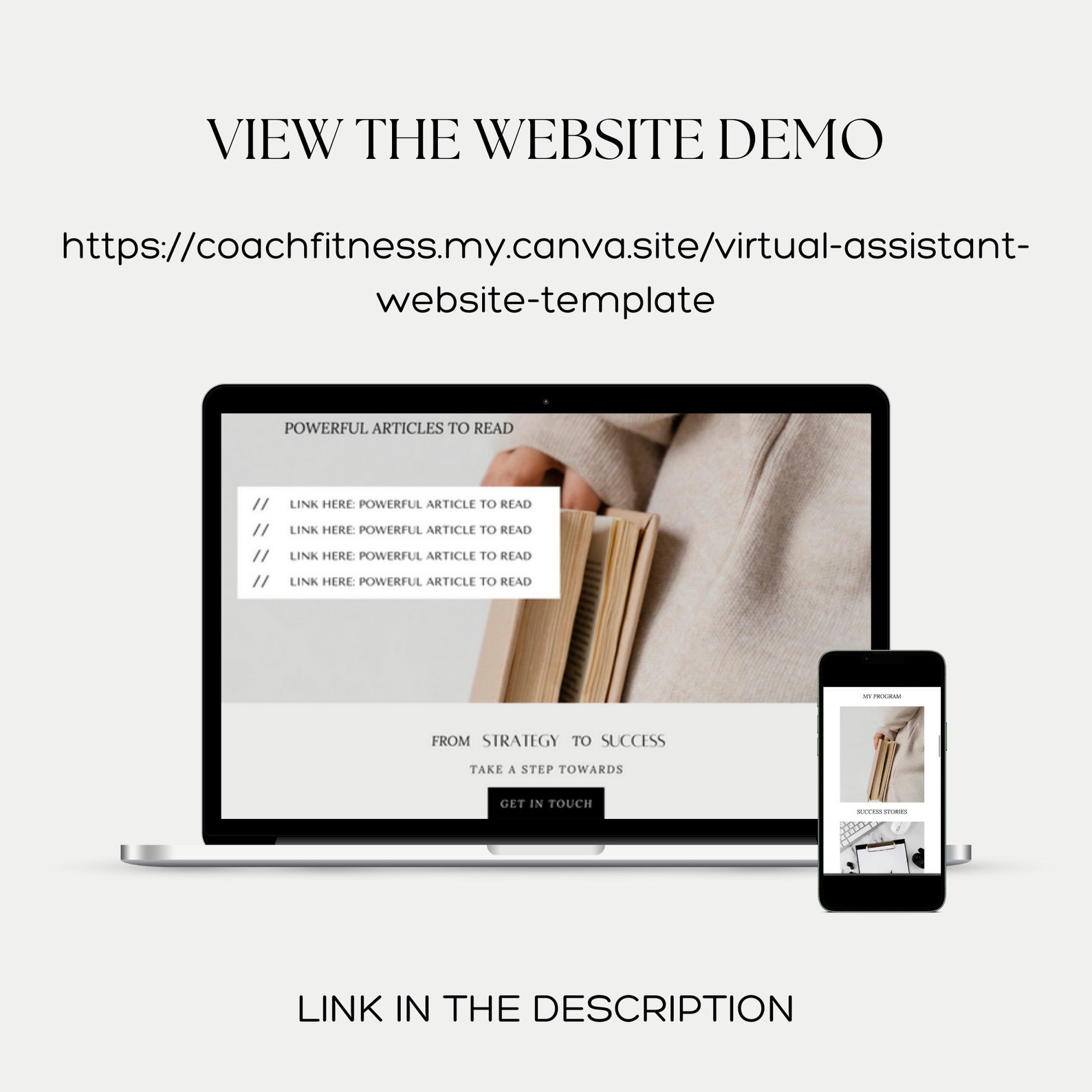 Virtual Assistant Website Template, Personal Assistant Website Template ...