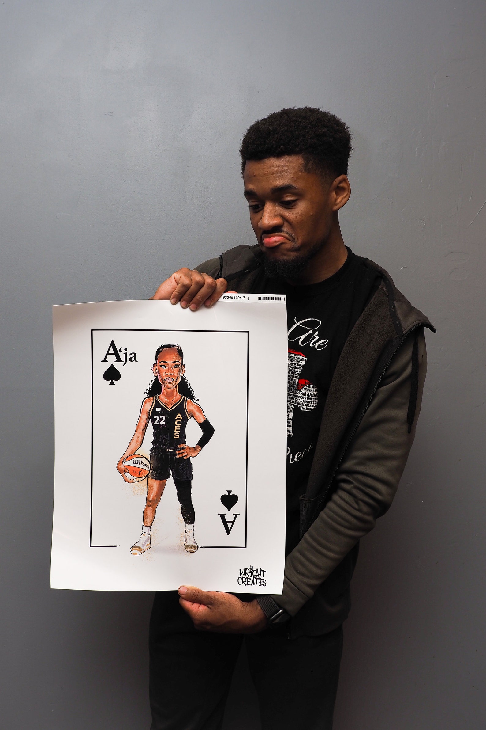 A'ja Wilson Illustration Wall Poster - Etsy