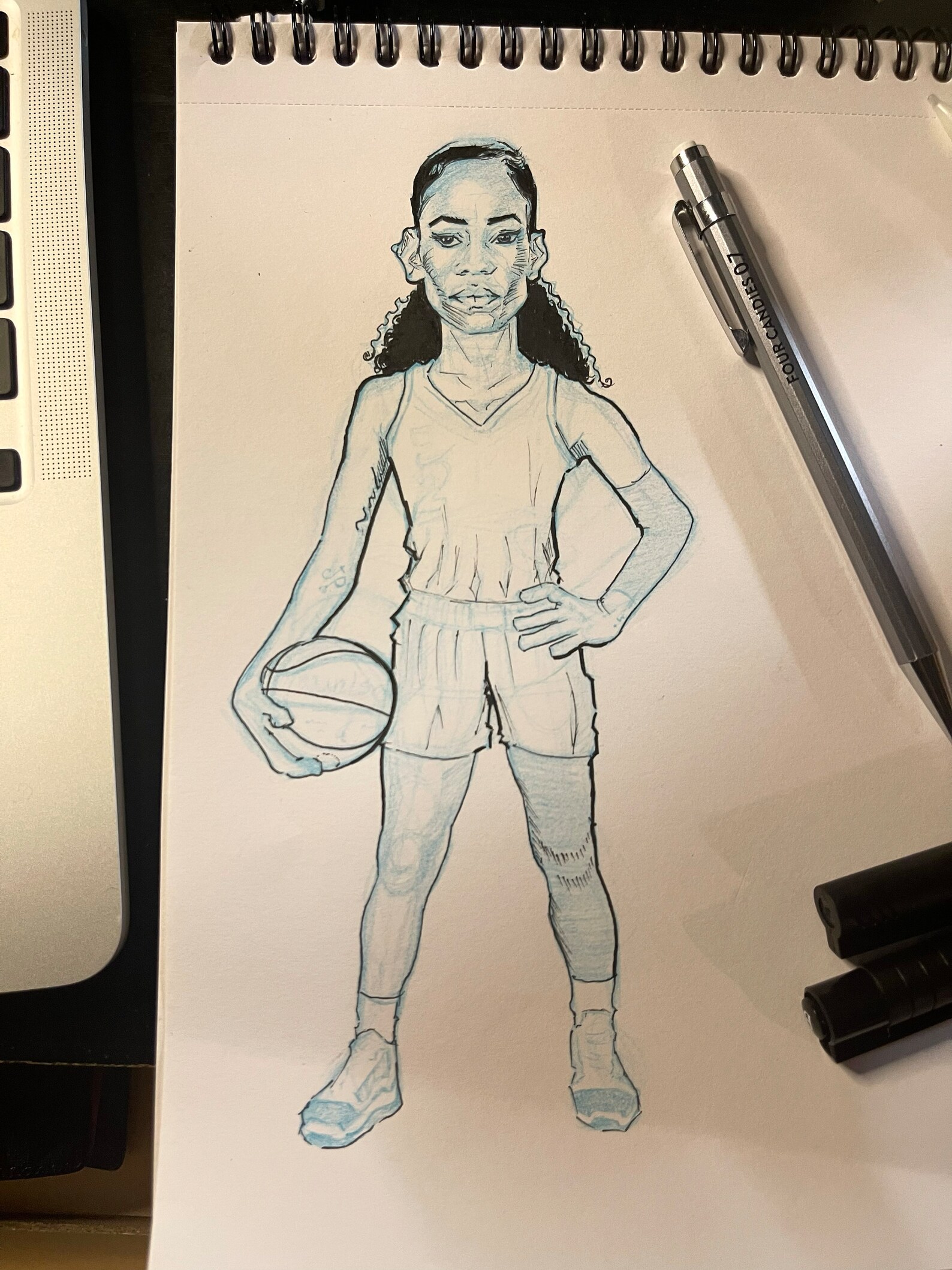 A'ja Wilson Illustration Wall Poster - Etsy