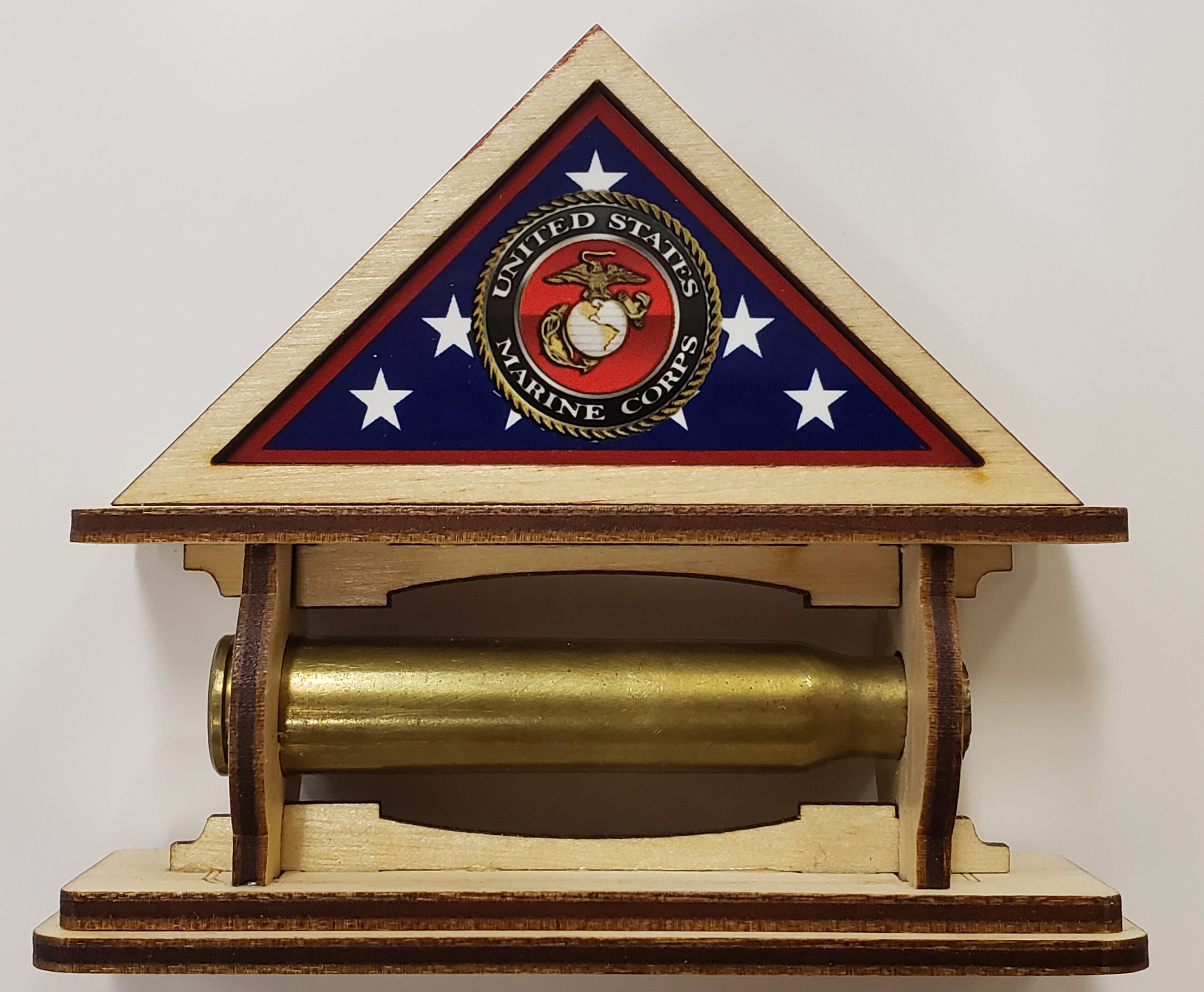 21 Gun Salute Military Funeral Bullet Shell Casing Display Holder, 30 ...