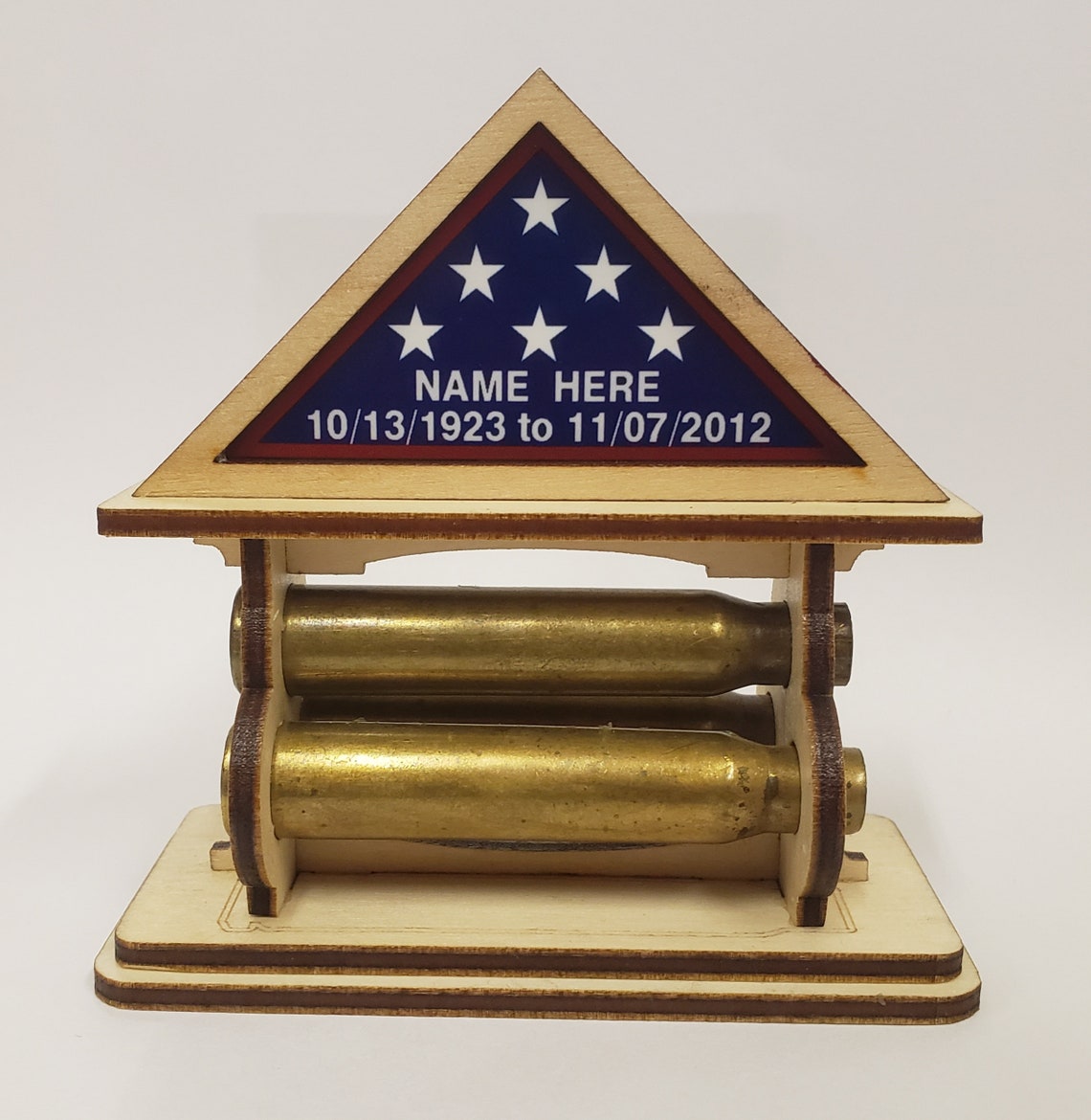 21 Gun Salute Military Funeral Bullet Shell Casing Display Holder ...