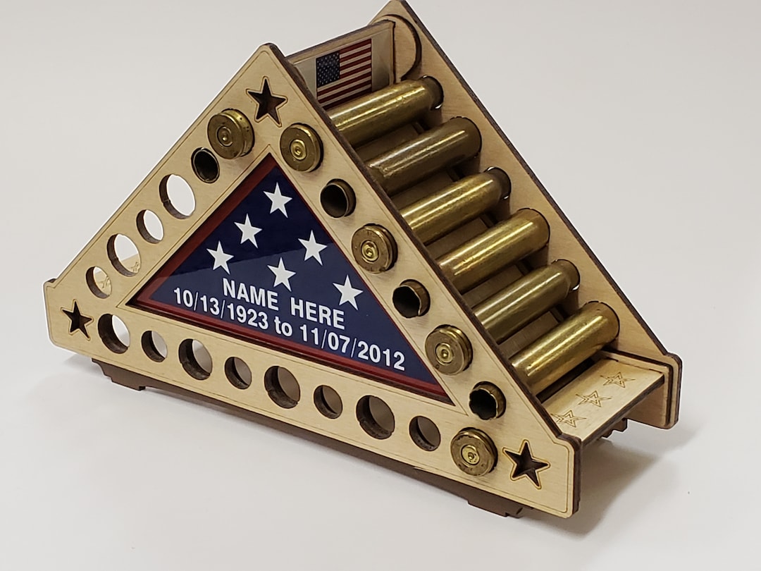 21 Gun Volley Salute Shell Casing Display Holder, 30-06 Casings - Etsy