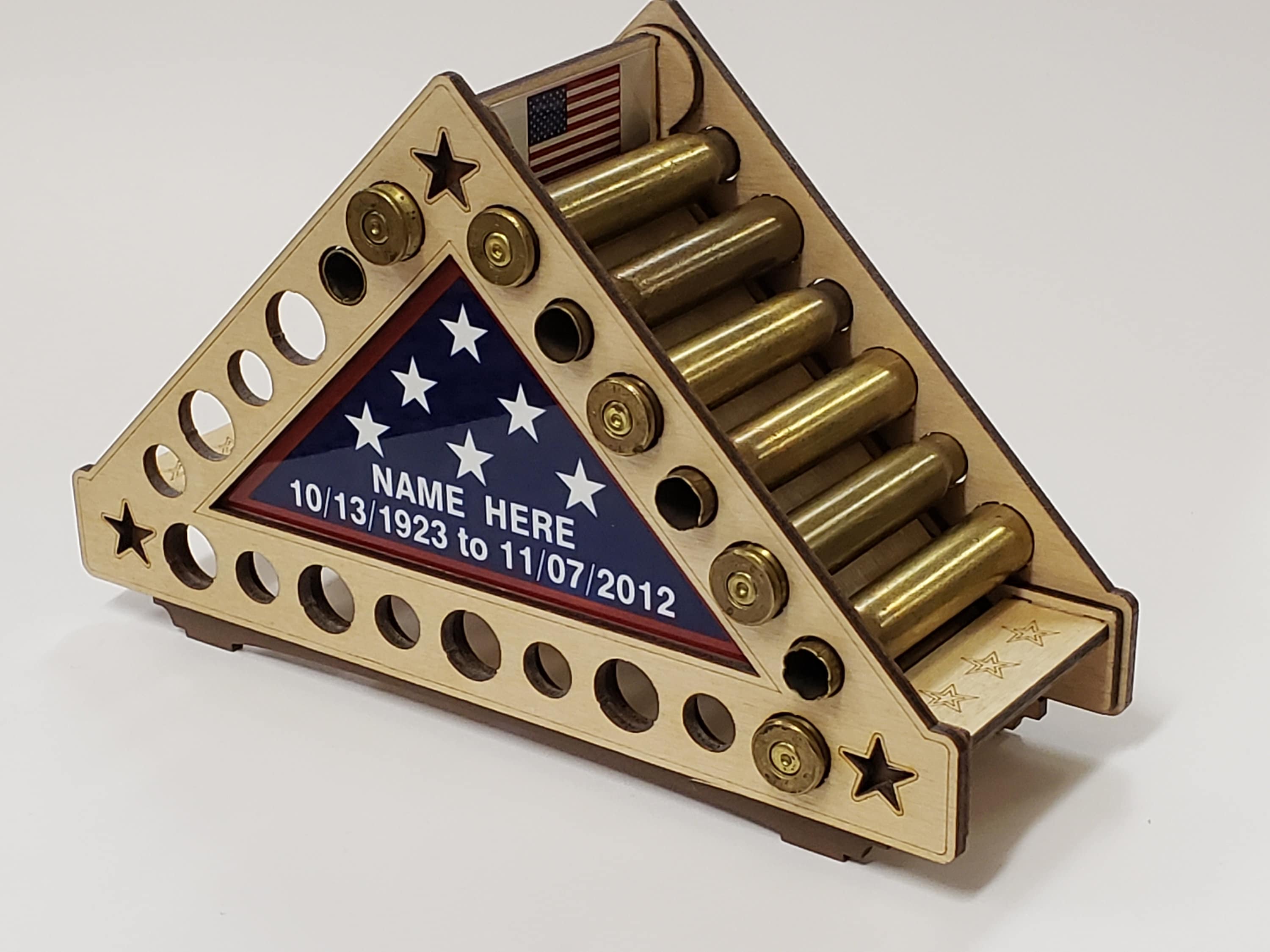 21 Gun Volley Salute Shell Casing Display Holder - Etsy