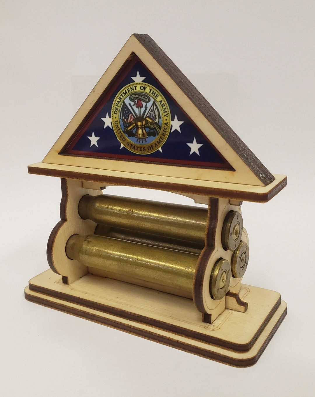 21 Gun Salute Military Funeral Bullet Shell Casing Display Holder ...