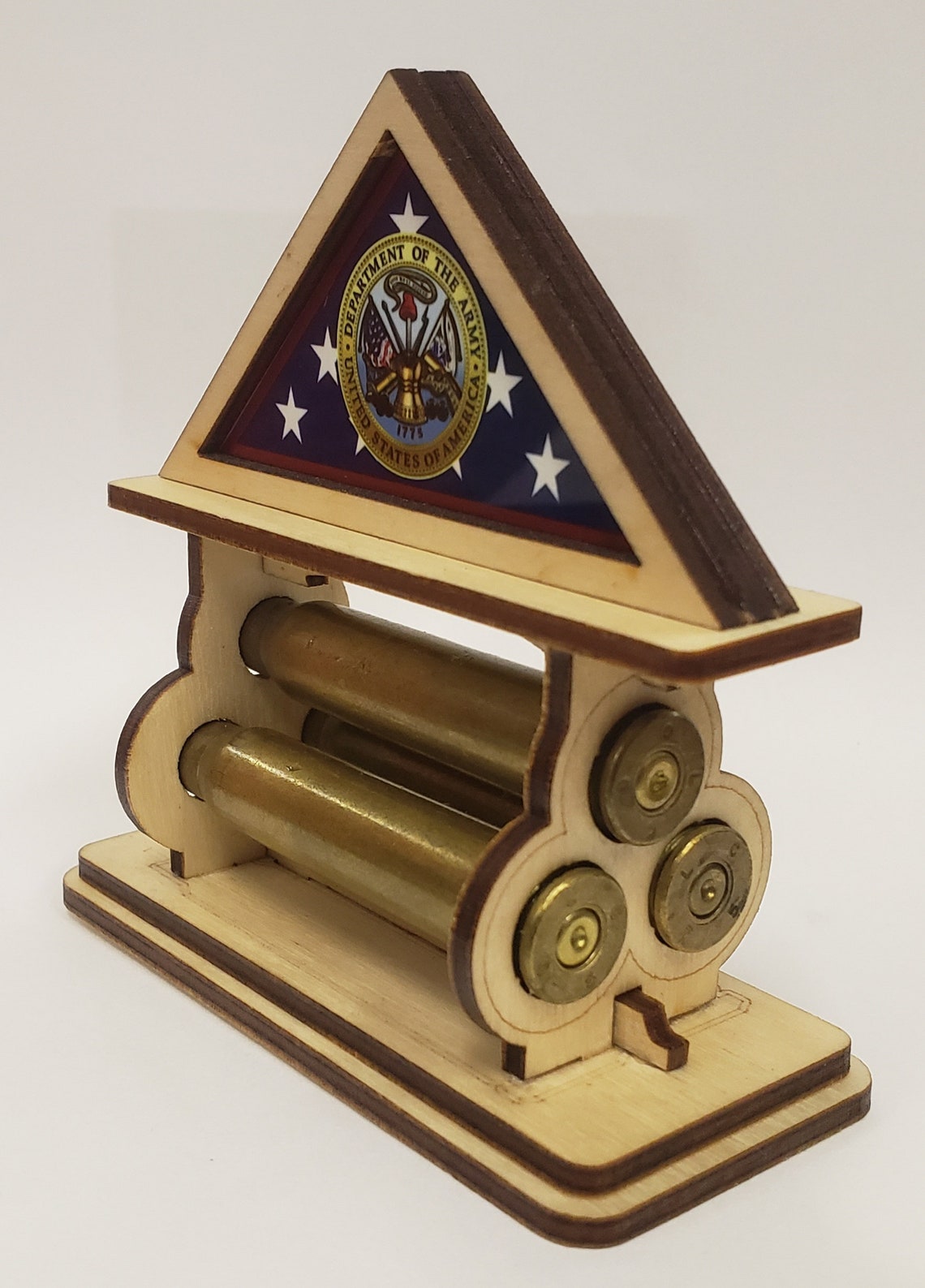 21 Gun Salute Military Funeral Bullet Shell Casing Display Holder ...