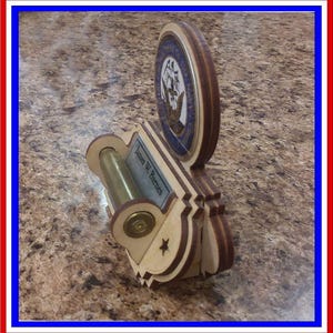 21 Gun Salute Military Funeral Bullet Shell Casing Display Holder, Army ...