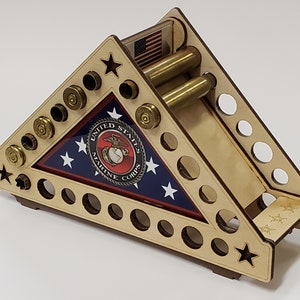 21 Gun Volley Salute Shell Casing Display Holder - Etsy