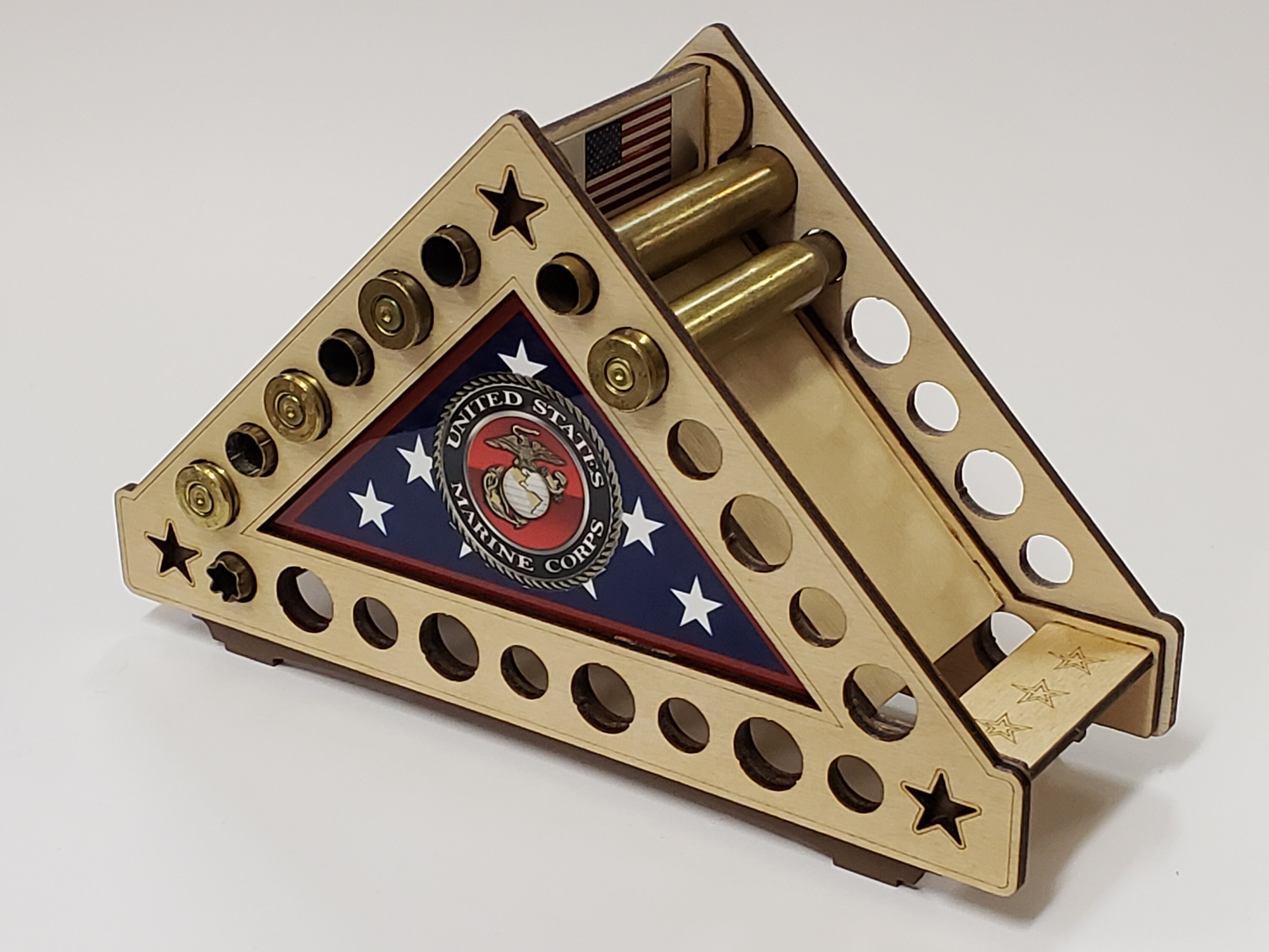 21 Gun Volley Salute Shell Casing Display Holder - Etsy