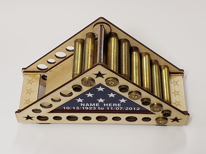 21 Gun Volley Salute Shell Casing Display Holder - Etsy