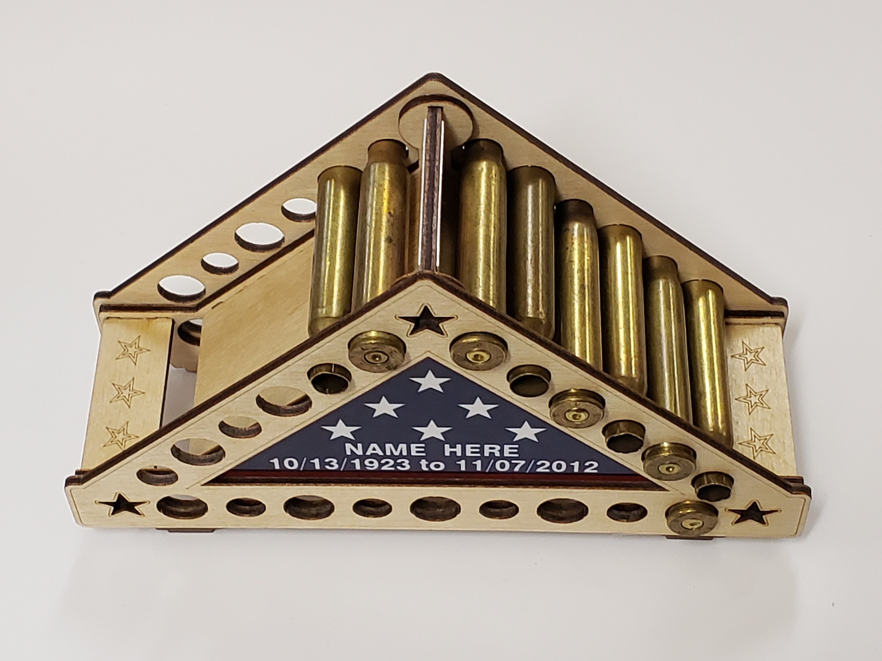 21 Gun Volley Salute Shell Casing Display Holder - Etsy