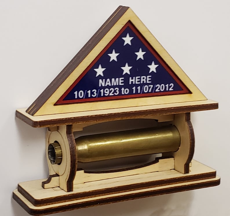 21 Gun Salute Military Funeral Bullet Shell Casing Display Holder, 30 ...