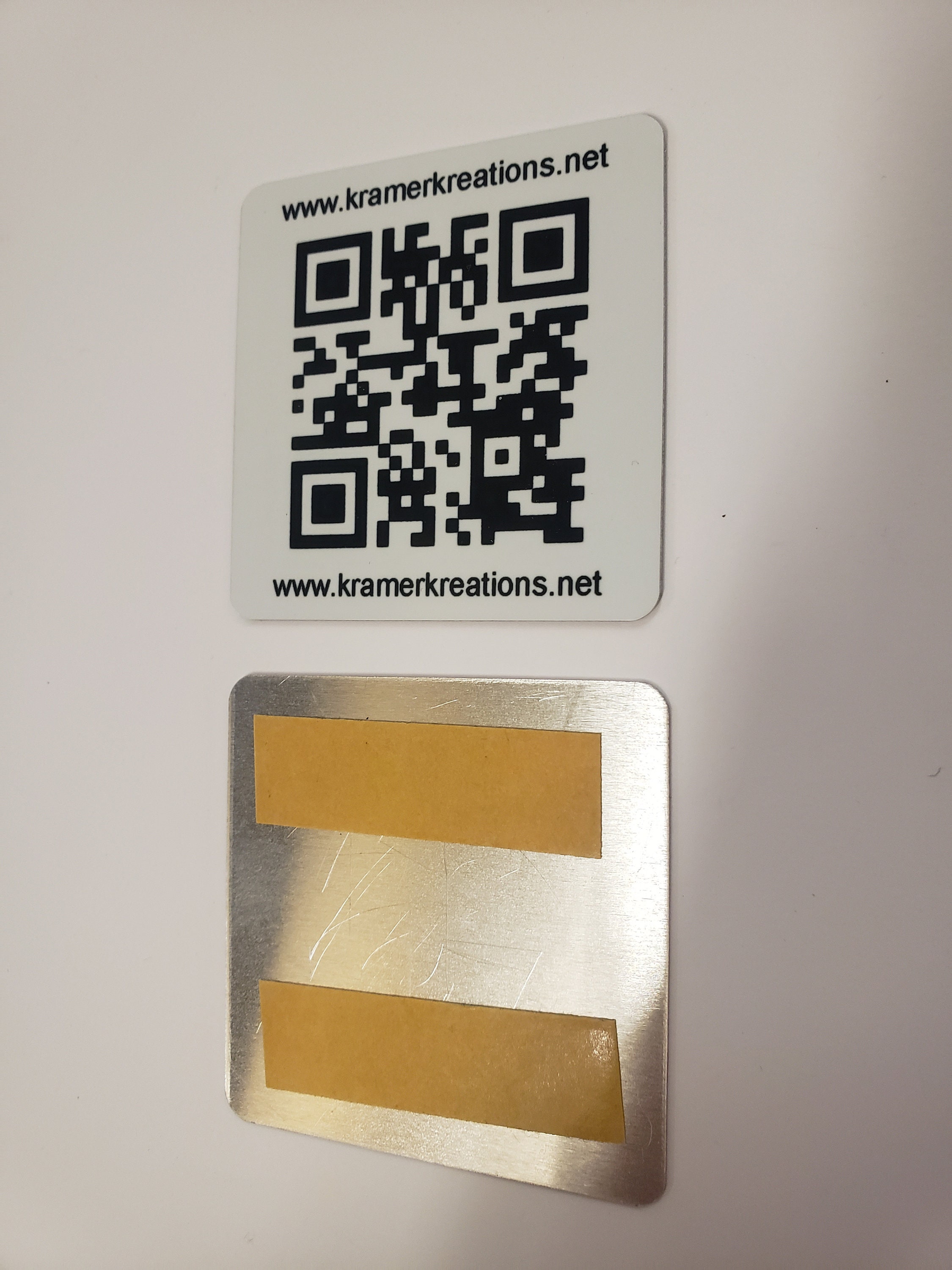 Lot of 6, 3 In. X 3 In. Metal QR Code Plate. Weather Resistant ...