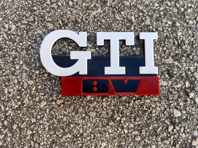 Volkswagen Golf 2 VW MK2 GTI 8V Rear Emblem - Etsy