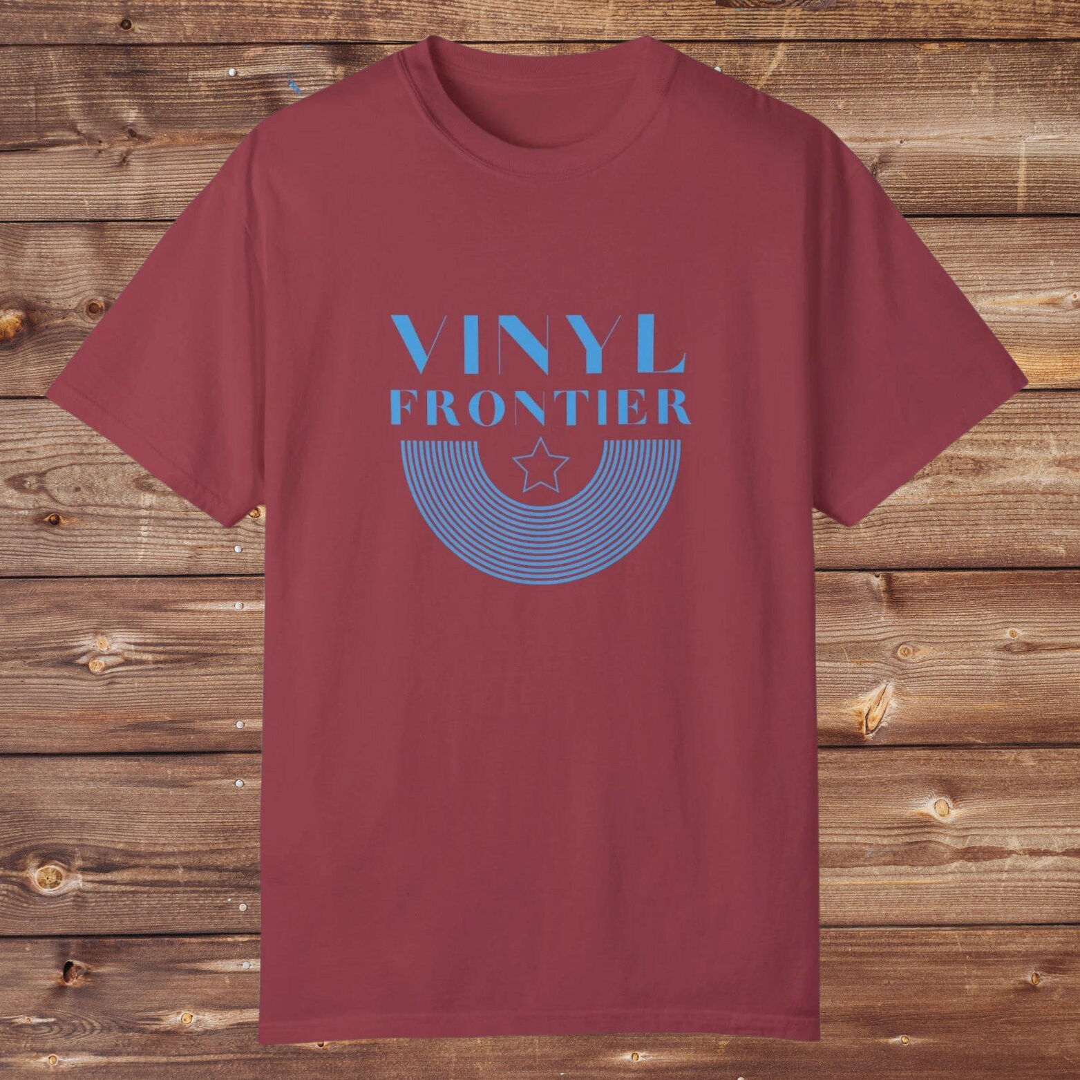 Vinyl Record Slogan T-shirt unisex Vinyl Frontier, Music, Bands, Artist ...