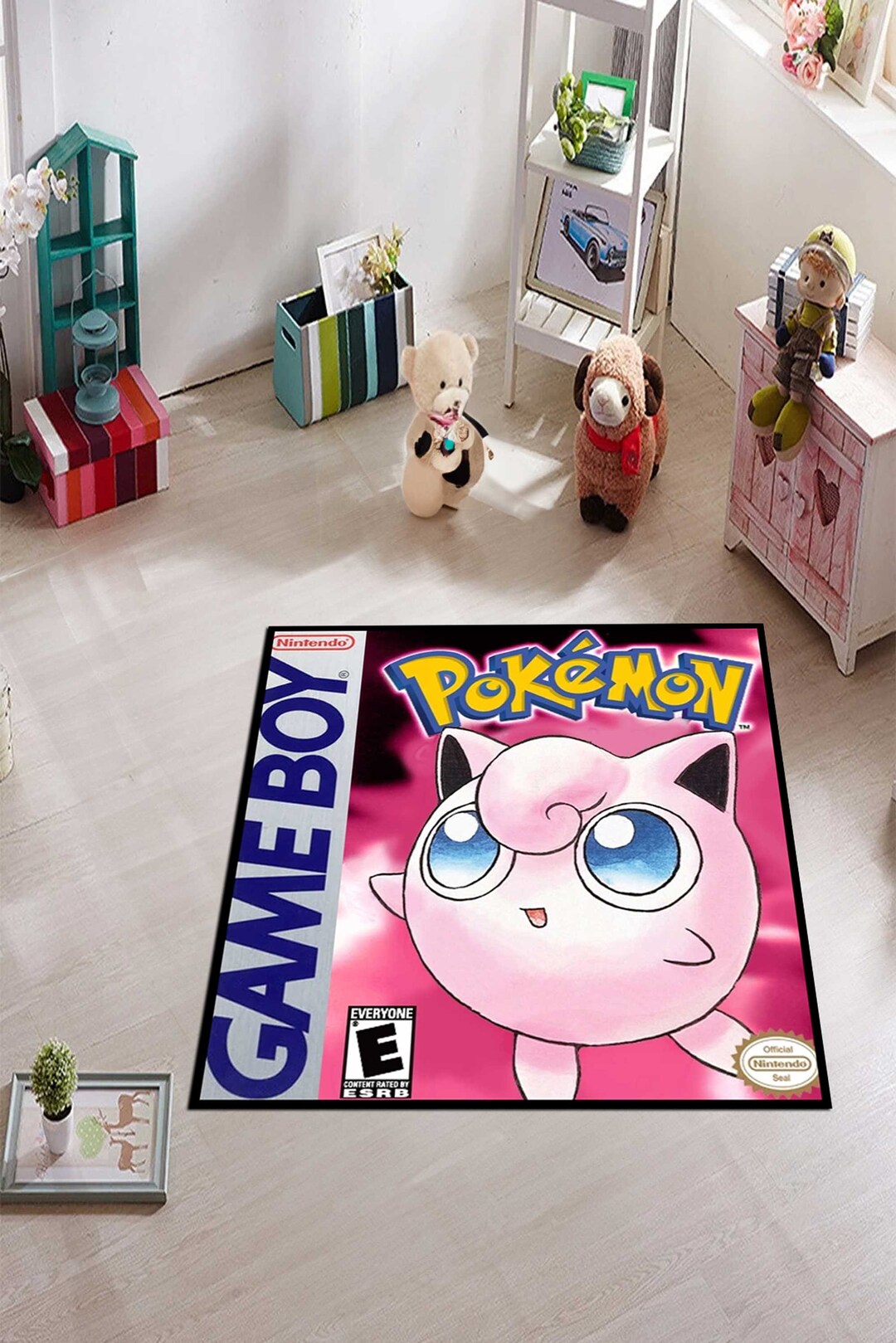 Pokemon Rug, Pokemon Jigglypuff Gameboy Rug, Pokemon Gameboy Rug ...