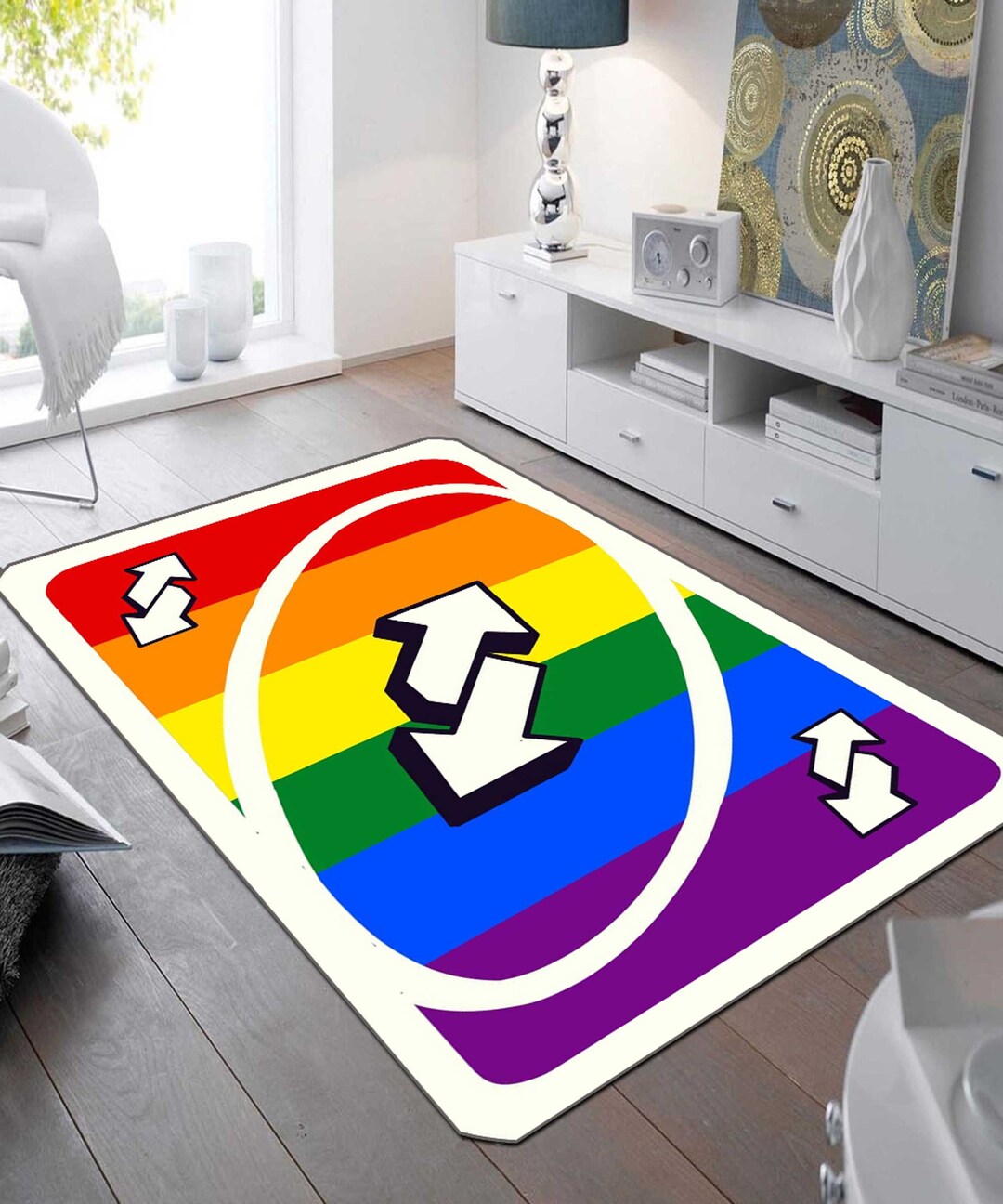 Uno Rug, Uno Reverse Rug, Uno 4 Rug, Uno Card, Plus Four Uno Card, Man ...