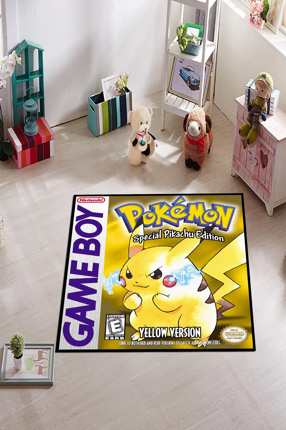 Pokemon Rug, Pokeball Rug, Pokemon Gameboy Rug, Nintendo Gameboy Rug ...