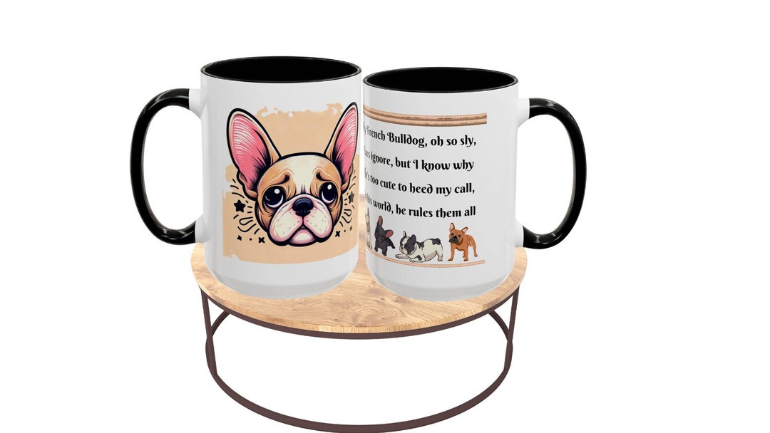 Derpy Dog Coffee Mug Best Bulldog Funny Bulldog Mug Accent Coffee Mug ...