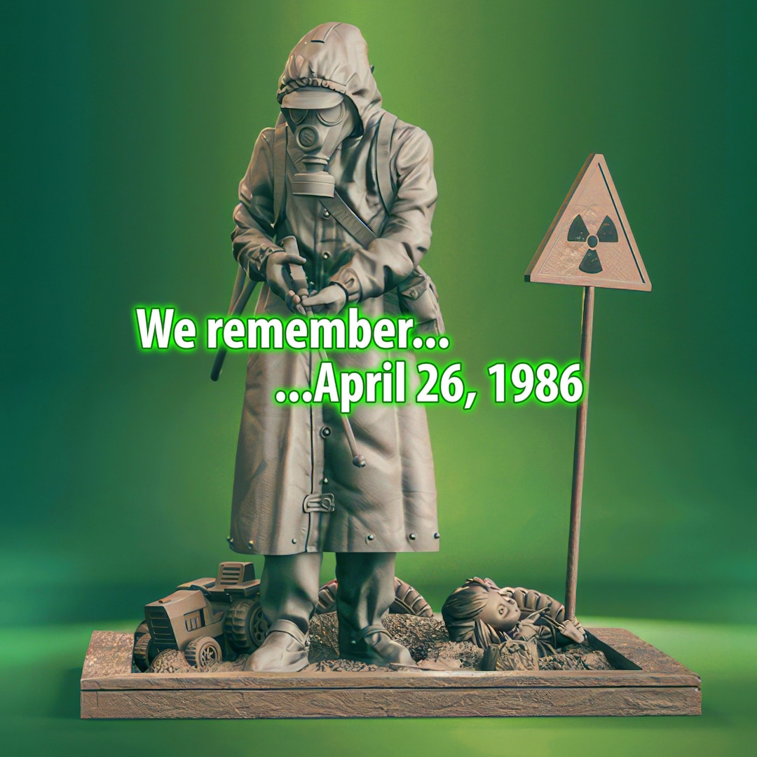 Chernobyl Liquidator 14k Print Big Figure 1:16 - Etsy
