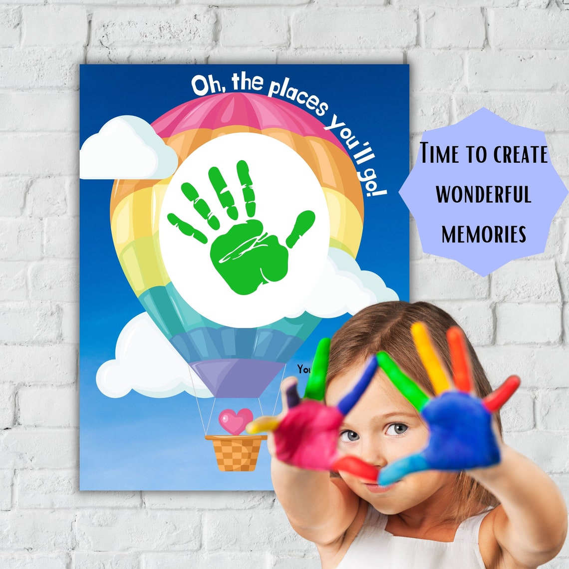 Dr. Seuss Handprint Art Craft Printable, Dr. Seuss Poem Keepsake for ...