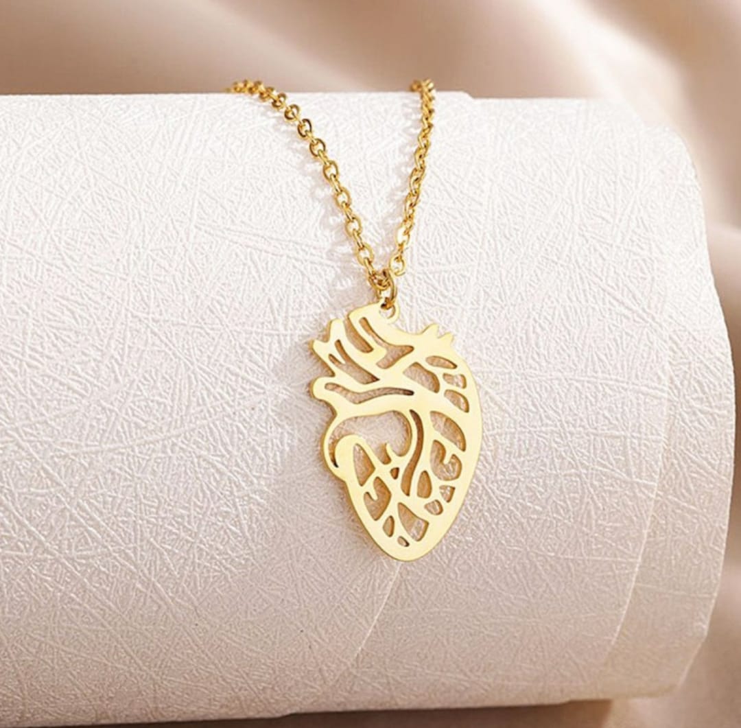 Real Heart Necklace, Heart Necklace, True Heart - Etsy