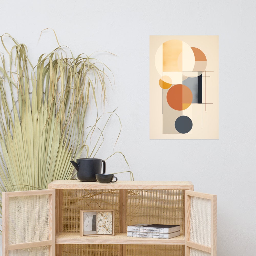 Modern Geometric Wall Art: Minimalist Shapes & Lines - Etsy
