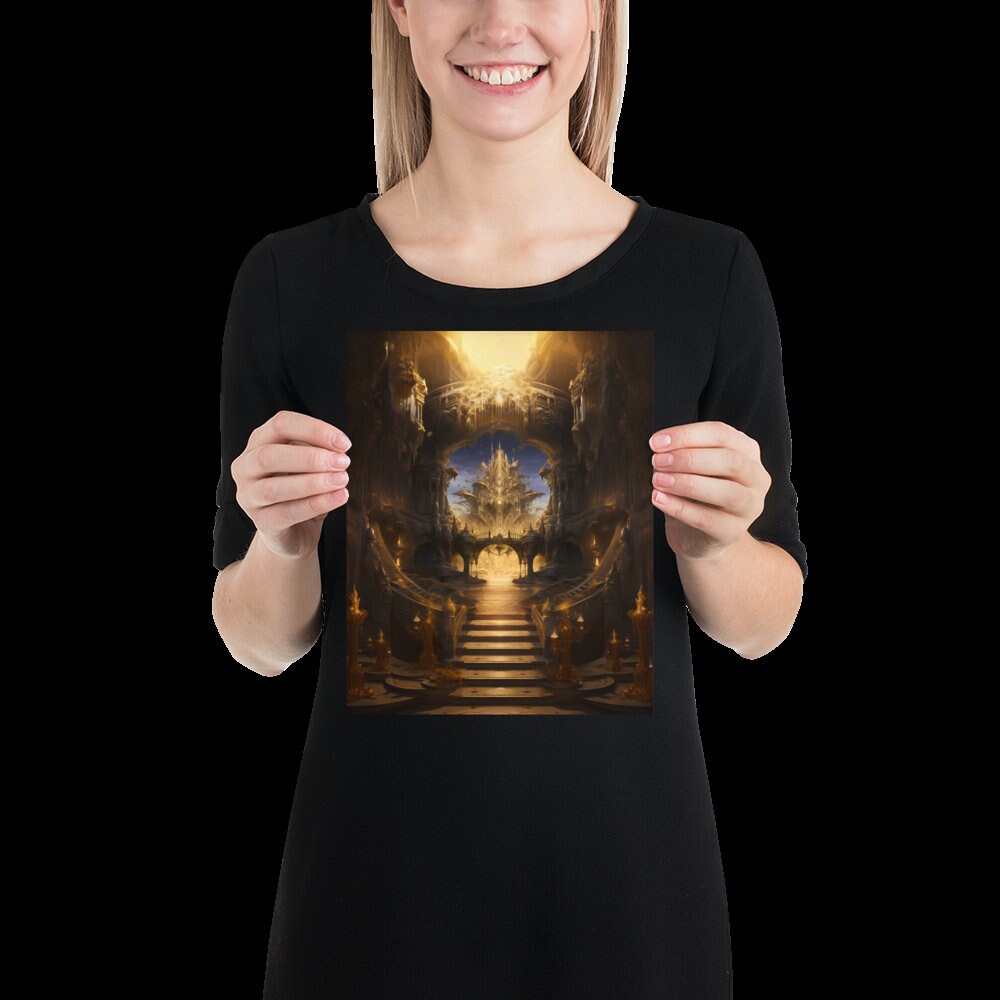 Midas Touch - Original Concept Art Poster, Golden Castle for Home Decor ...