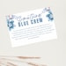 Will You Be My Something Blue Card Blue Crew Proposal Card Bridal Party ...