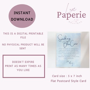 Will You Be My Something Blue Card Blue Crew Proposal Card Bridal Party ...